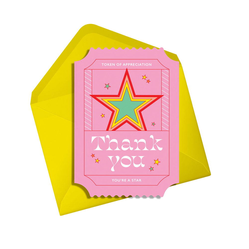 Thank you card. Token of appreciation