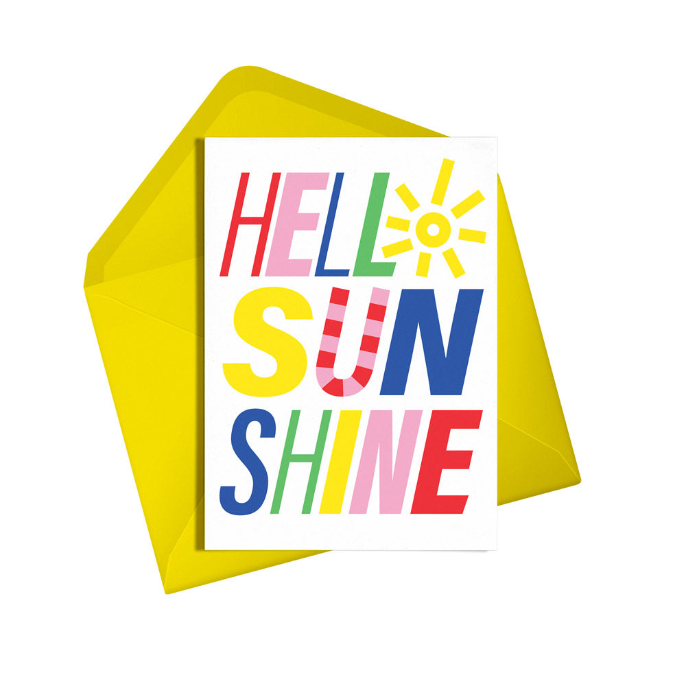 Hello sunshine friendship card