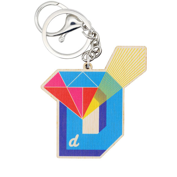 Letter D Keyring