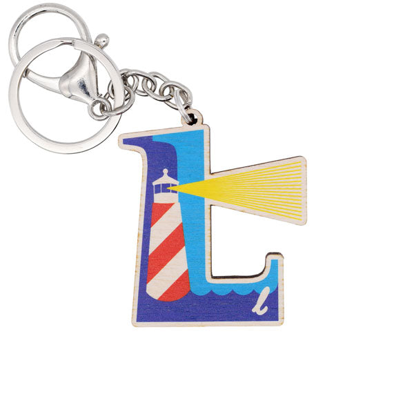 Letter L Keyring