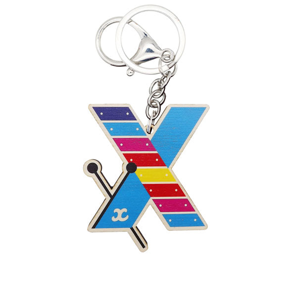 Letter X Keyring